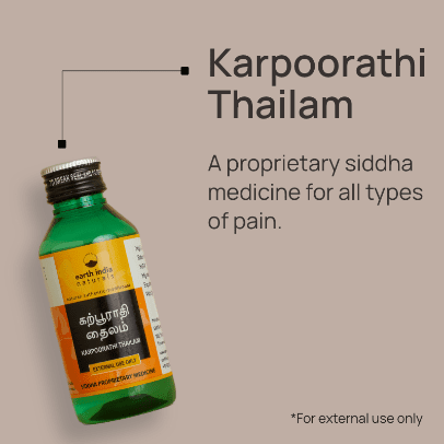 Karpoorathi Tailam - Earth India Siddha